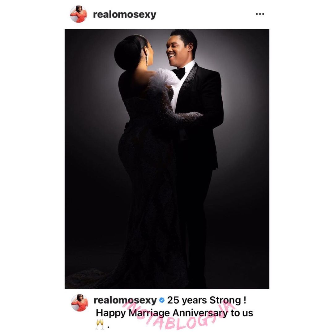 Actress Omotola Jalade-Ekeinde and husband, Matthew, celebrate 25th ...